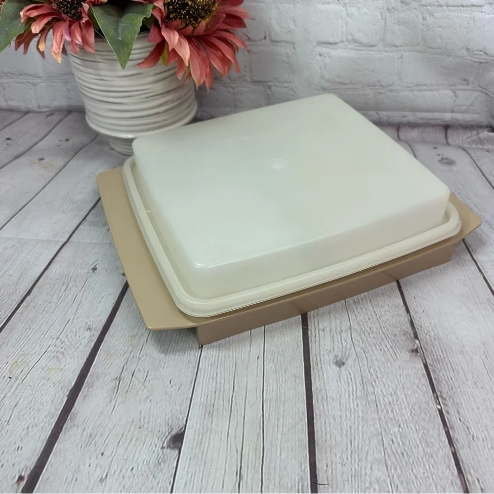 Tupperware | Kitchen | Vintage Tupperware Egg Tray Tan With White Trays ...